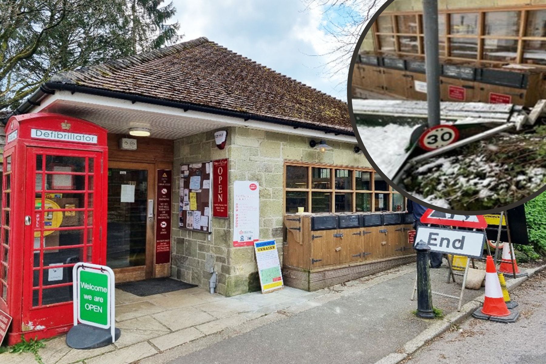 New awning plans for East Knoyle Community Shop after storm damage ...