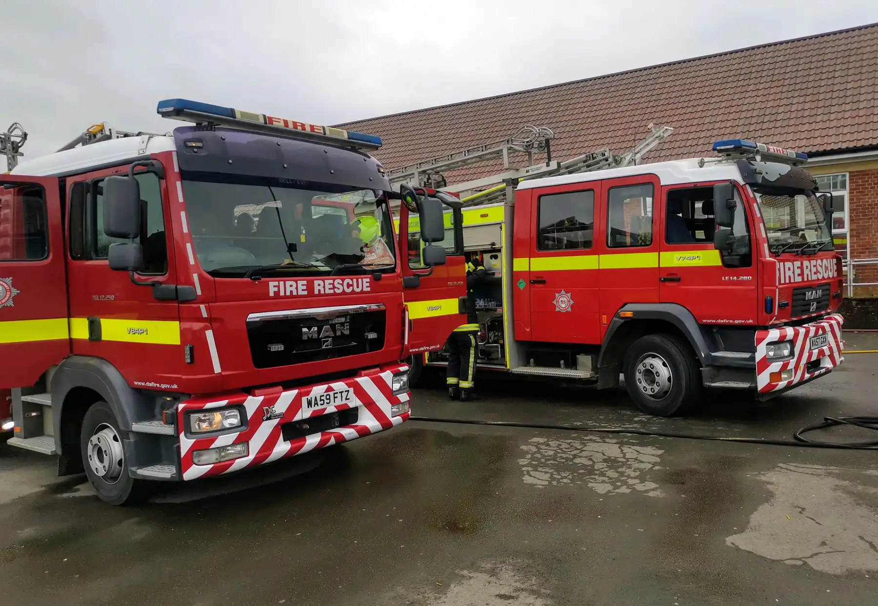 Crews tackling fire at farm building 'in danger of collapse' between ...