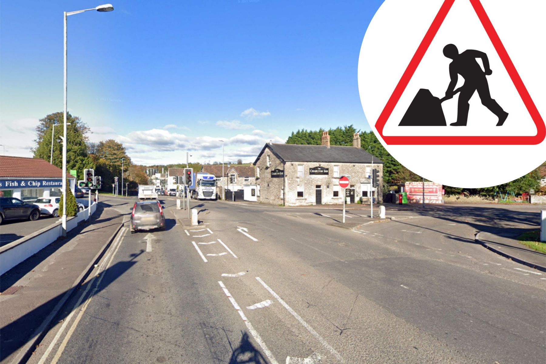 Traffic warning as lights being replaced at major Shepton Mallet ...