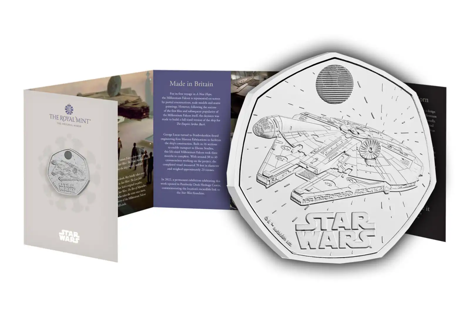 Star Wars Millennium Falcon coin revealed by Royal Mint | The New ...
