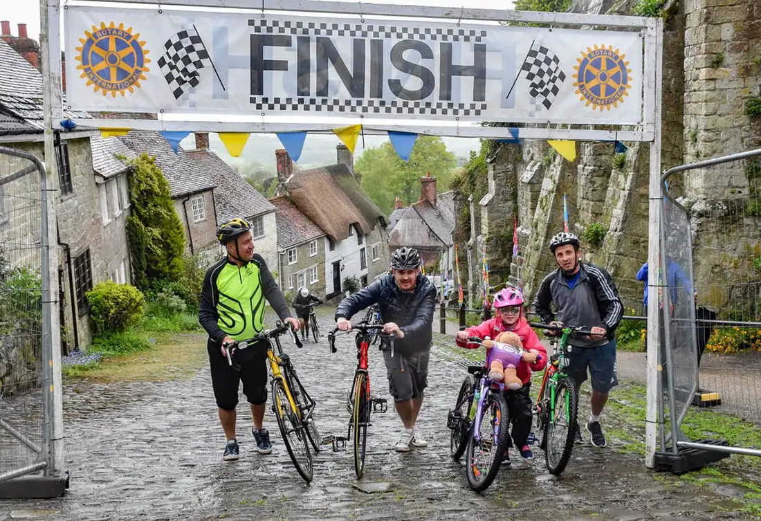 Charity Rotary cycle will set off from Gold Hill in Shaftesbury next ...