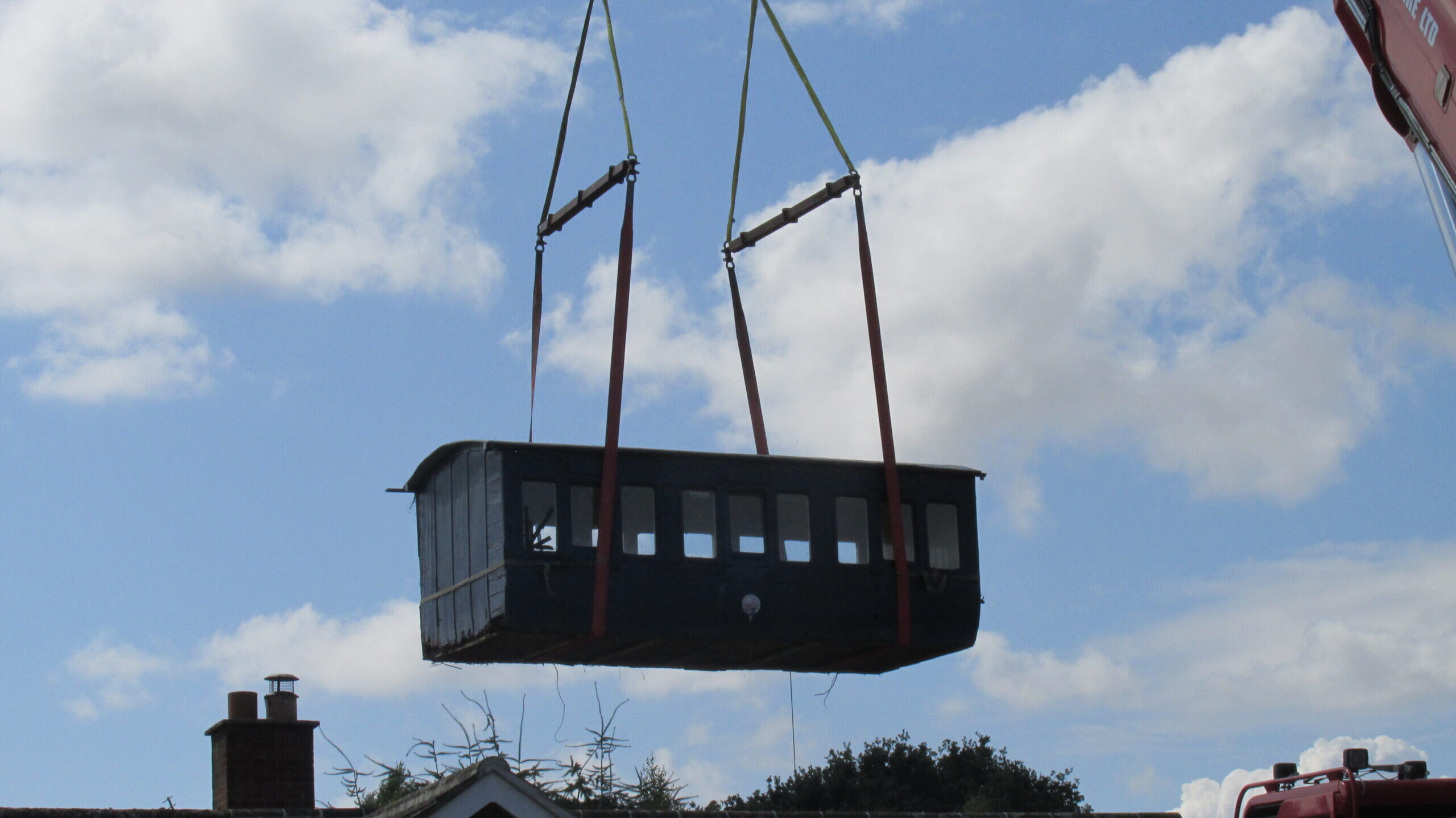Rare Victorian coach brought to its new home at Shillingstone Station ...